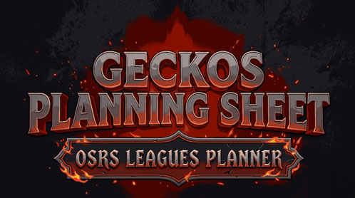 Gecko's Leagues Planner — OSRS Leagues 6 Build Planner